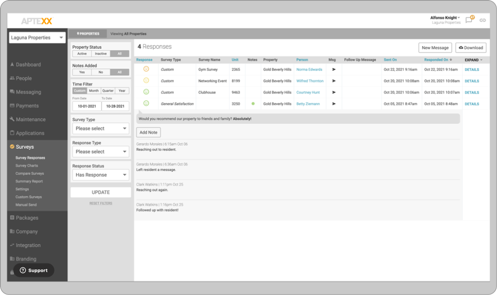 Resident Surveys | Resident Satisfaction Surveys | Aptexx